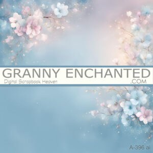 A-396 ai Fairy Blue Digital Background – Granny Enchanted Designs